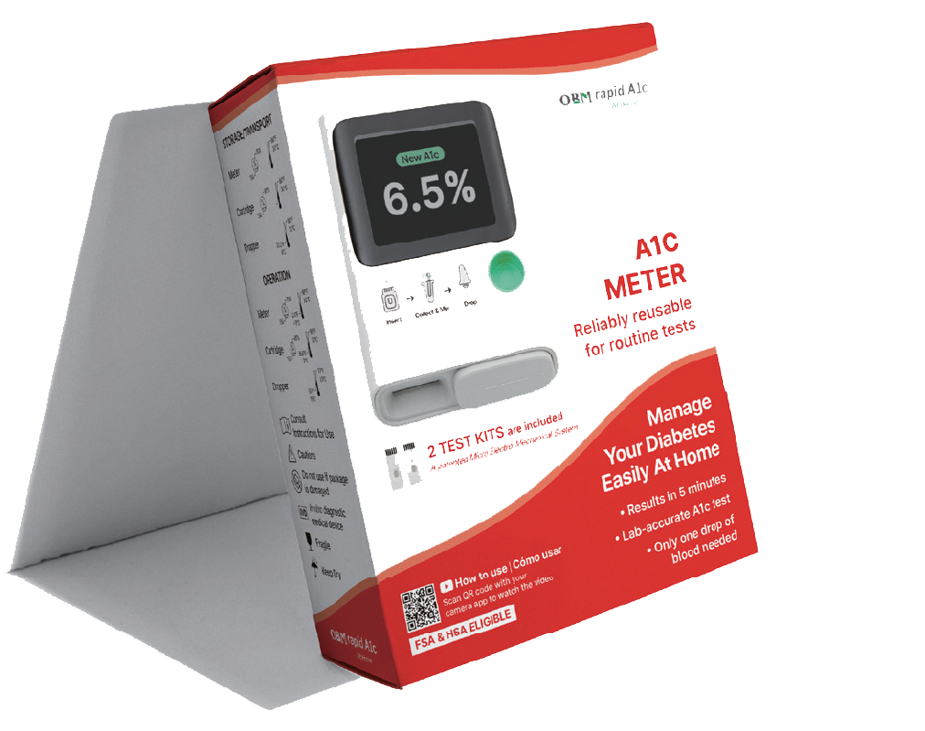 At Home A1C Test OBM Rapid A1C for Convenient Diabetes Monitoring